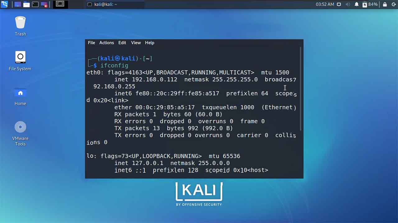 How To Configure Static IP Address In Kali Linux Command Line